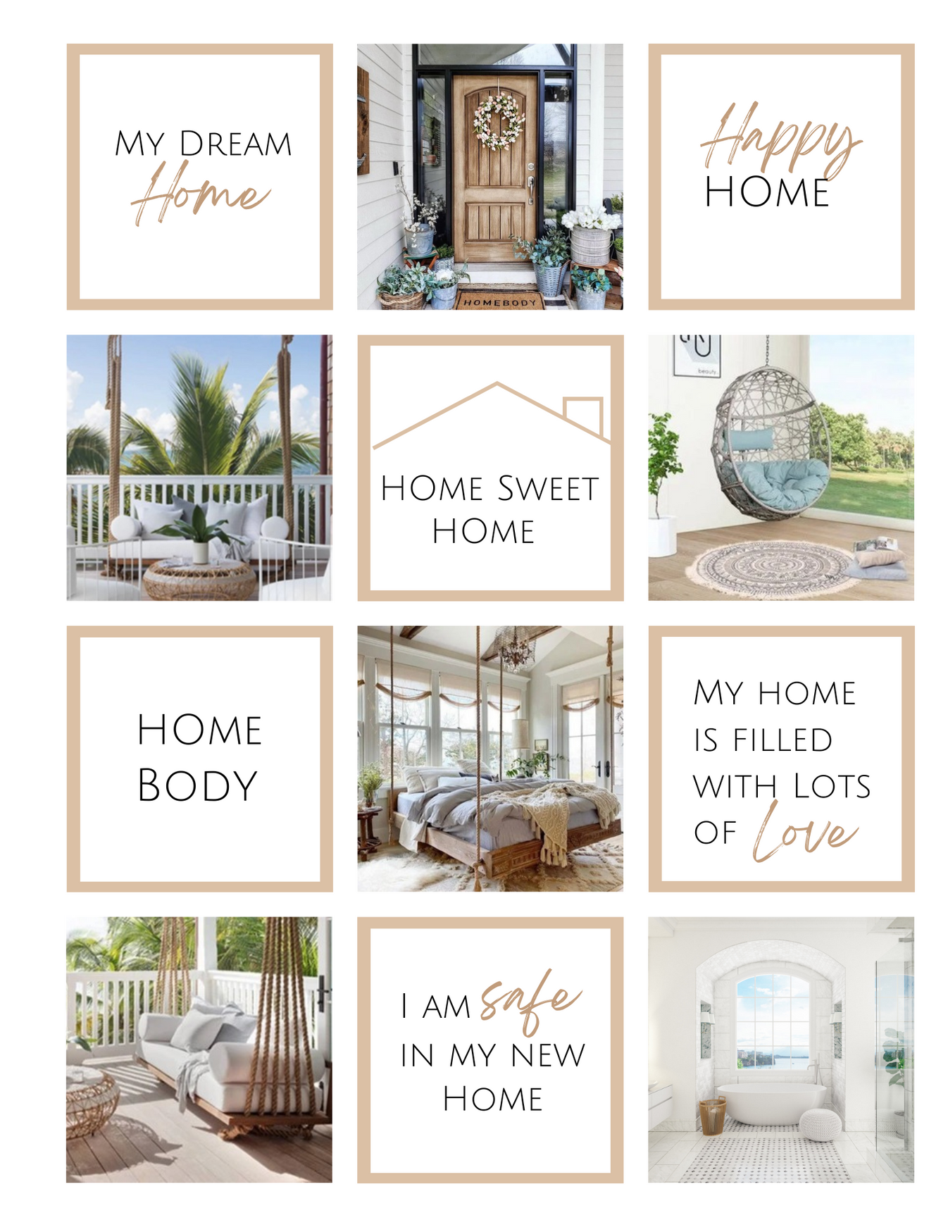 I Am Vision Board (Printable) – Rich Girl Manifestation
