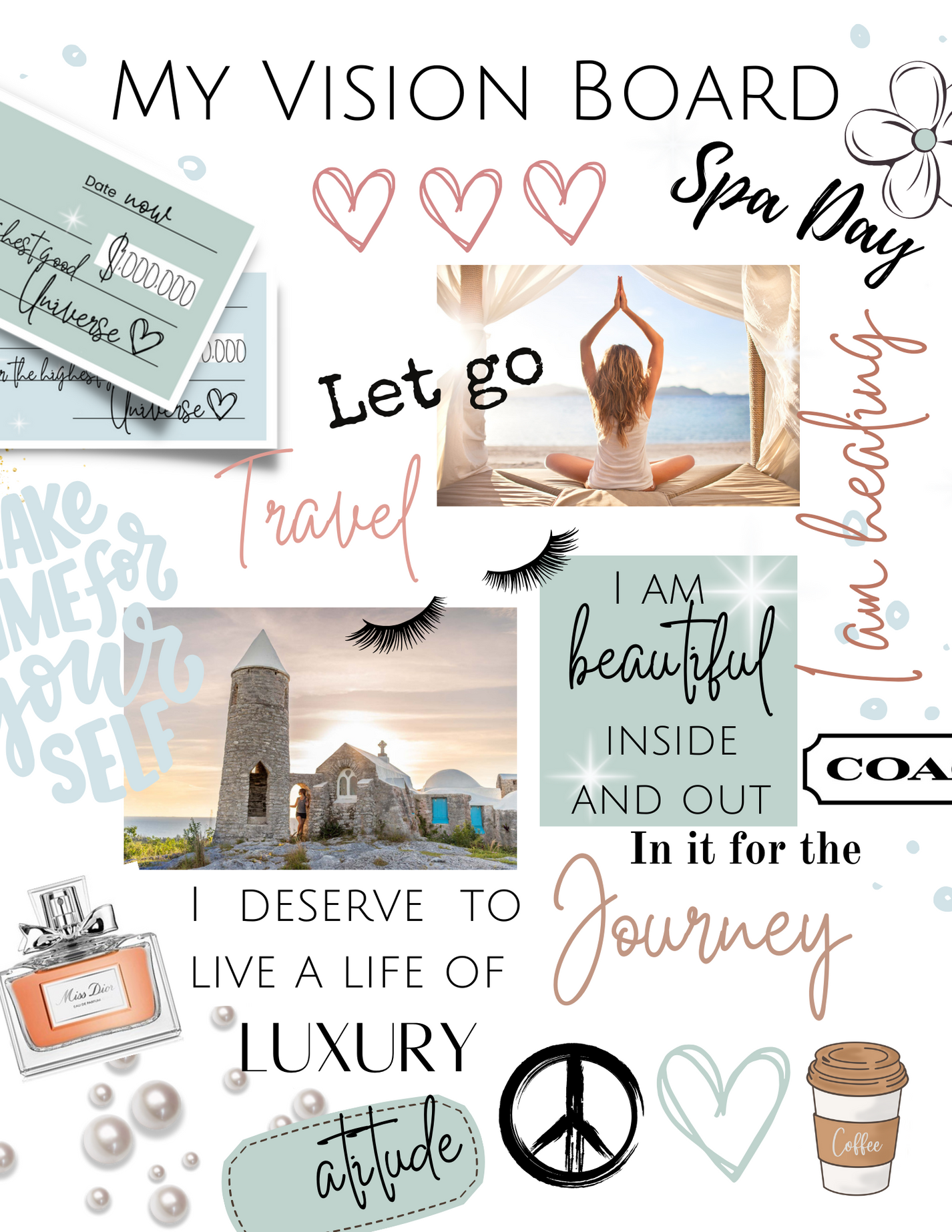 I Am Vision Board (Printable) – Rich Girl Manifestation
